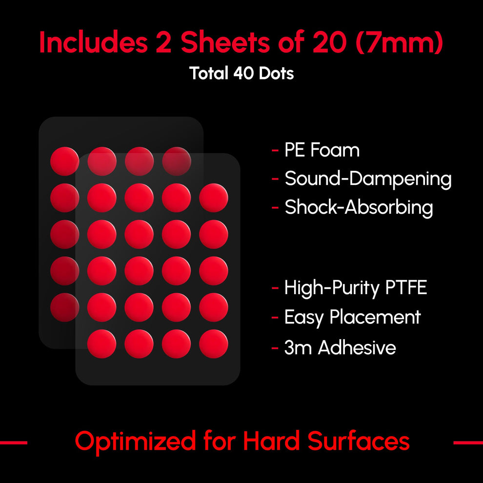 ESPTIGER Custom Bloody Red - Universal DIY Dot Mouse Skates – Arbiter ...